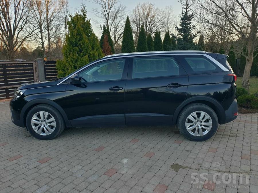 Black Peugeot 5008 2018 in Riga, with an engine capacity of 1.50 L and mileage of 123 thousand km for 12100 €, photo 9 on AUTOMOTO.COM.LV