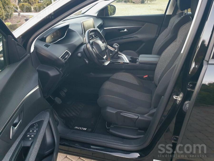 Black Peugeot 5008 2018 in Riga, with an engine capacity of 1.50 L and mileage of 123 thousand km for 12100 €, photo 33 on AUTOMOTO.COM.LV