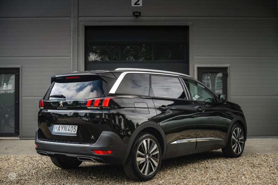 Melns Peugeot 5008 2018 Kauņa, ar dzinēja tilpumu 1.60 L un nobraukumu 140 tūkst. km par 13700 €, foto 3 vietnē AUTOMOTO.COM.LV