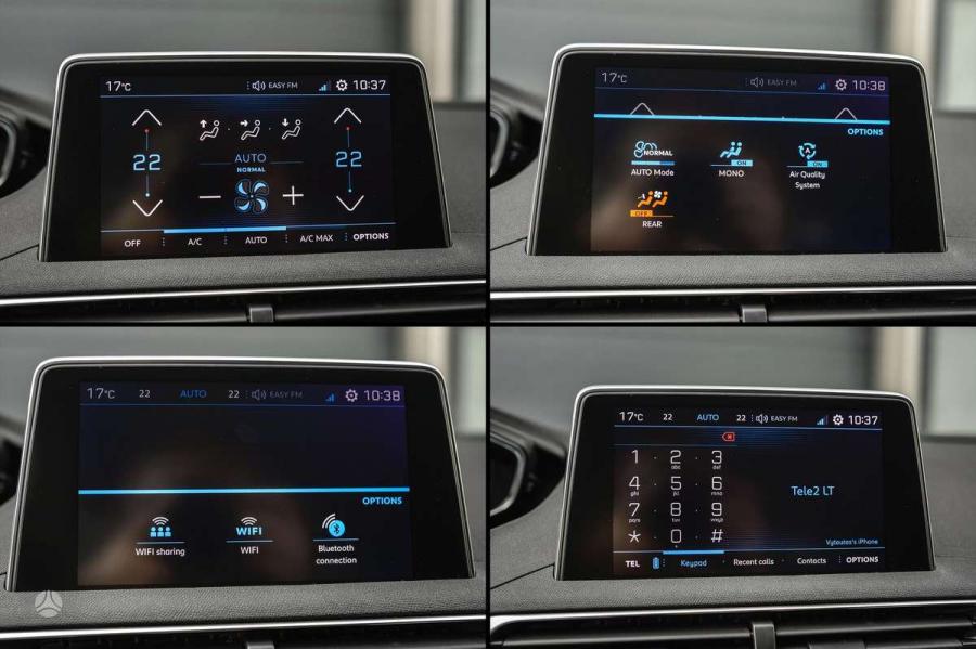 Melns Peugeot 5008 2018 Kauņa, ar dzinēja tilpumu 1.60 L un nobraukumu 140 tūkst. km par 13700 €, foto 22 vietnē AUTOMOTO.COM.LV