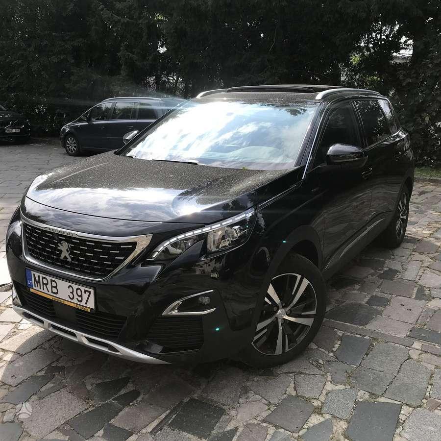 Melns Peugeot 5008 2018 Viļņa, ar dzinēja tilpumu 1.60 L un nobraukumu 226 tūkst. km par 12500 €, foto 1 vietnē AUTOMOTO.COM.LV