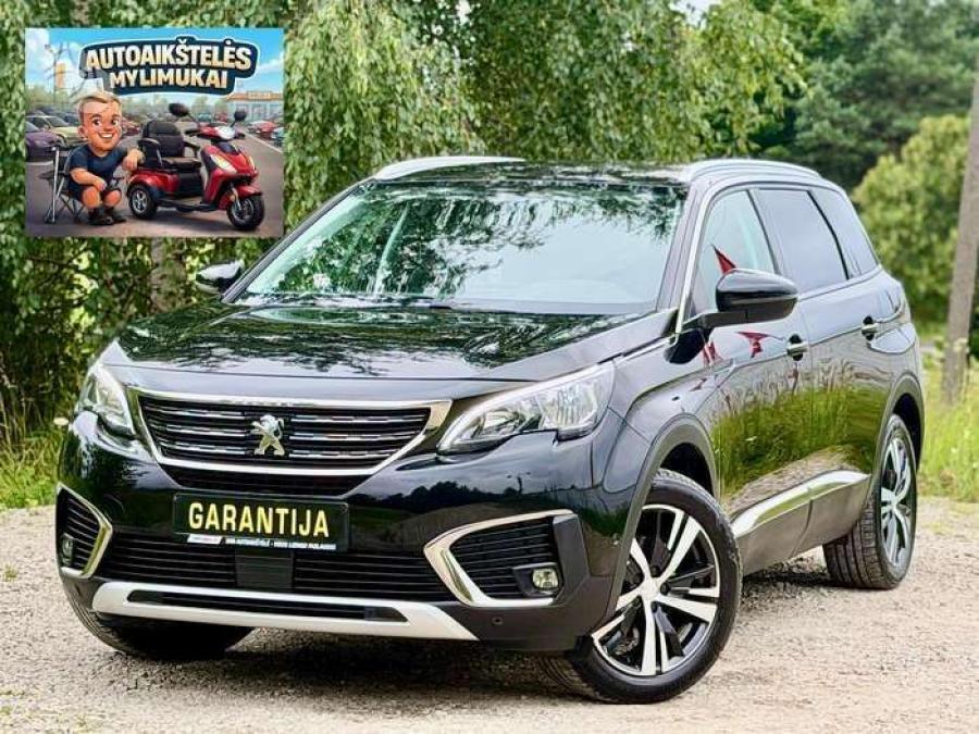 Black Peugeot 5008 2018 in Siauliai, with an engine capacity of 1.50 L and mileage of 182 thousand km for 14500 €, photo 3 on AUTOMOTO.COM.LV