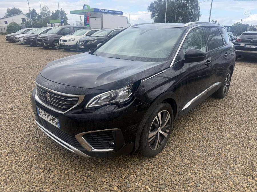 Melns Peugeot 5008 2018 Tauragė, ar dzinēja tilpumu 1.20 L un nobraukumu 170 tūkst. km par 8700 €, foto 1 vietnē AUTOMOTO.COM.LV