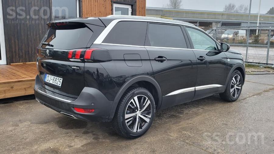 Black Peugeot 5008 2019 in Riga, with an engine capacity of 1.60 L and mileage of 181 thousand km for 14490 €, photo 17 on AUTOMOTO.COM.LV