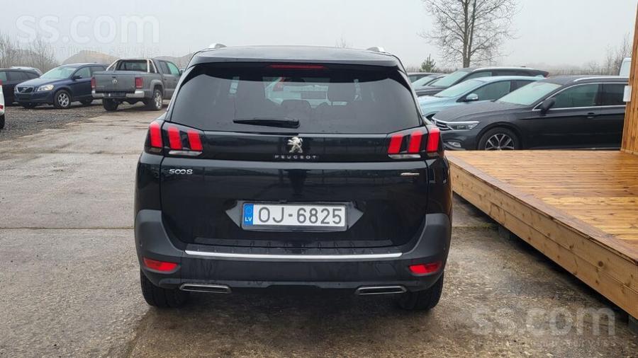 Black Peugeot 5008 2019 in Riga, with an engine capacity of 1.60 L and mileage of 181 thousand km for 14490 €, photo 18 on AUTOMOTO.COM.LV