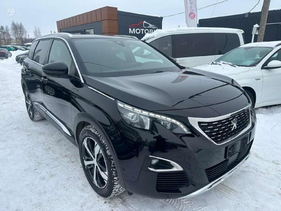 Black Peugeot 5008 2019 in Panevezys, with an engine capacity of 1.50 L and mileage of 157 thousand km for 13800 €, photo 1 on AUTOMOTO.COM.LV