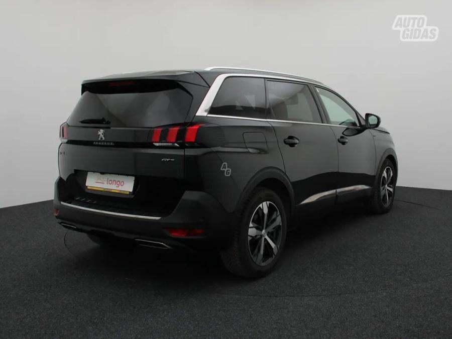 Black Peugeot 5008 2019 in Vilnius, with an engine capacity of 2.00 L and mileage of 201 thousand km for 19099 €, photo 9 on AUTOMOTO.COM.LV
