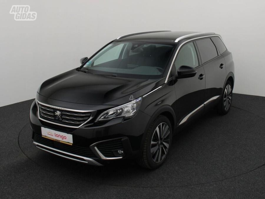 Black Peugeot 5008 2020 in Vilnius, with an engine capacity of 1.20 L and mileage of 120 thousand km for 15399 €, photo 1 on AUTOMOTO.COM.LV