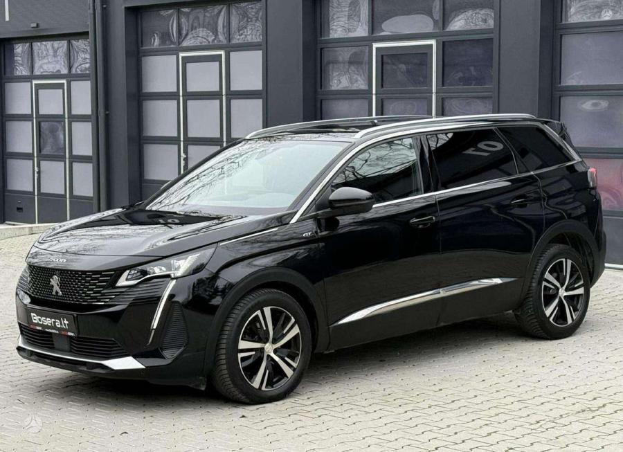 Black Peugeot 5008 2021 in Siauliai, with an engine capacity of 1.60 L and mileage of 194 thousand km for 18990 €, photo 1 on AUTOMOTO.COM.LV