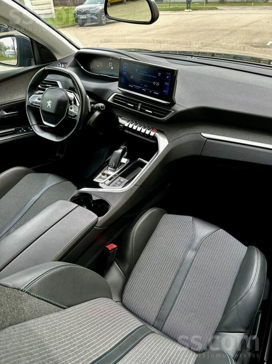 Black Peugeot 5008 2021 in Riga, with an engine capacity of 1.50 L and mileage of 83 thousand km for 18990 €, photo 6 on AUTOMOTO.COM.LV