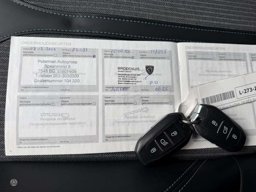 Black Peugeot 5008 2021 in Kaunas, with an engine capacity of 1.20 L and mileage of 151 thousand km for 15300 €, photo 32 on AUTOMOTO.COM.LV