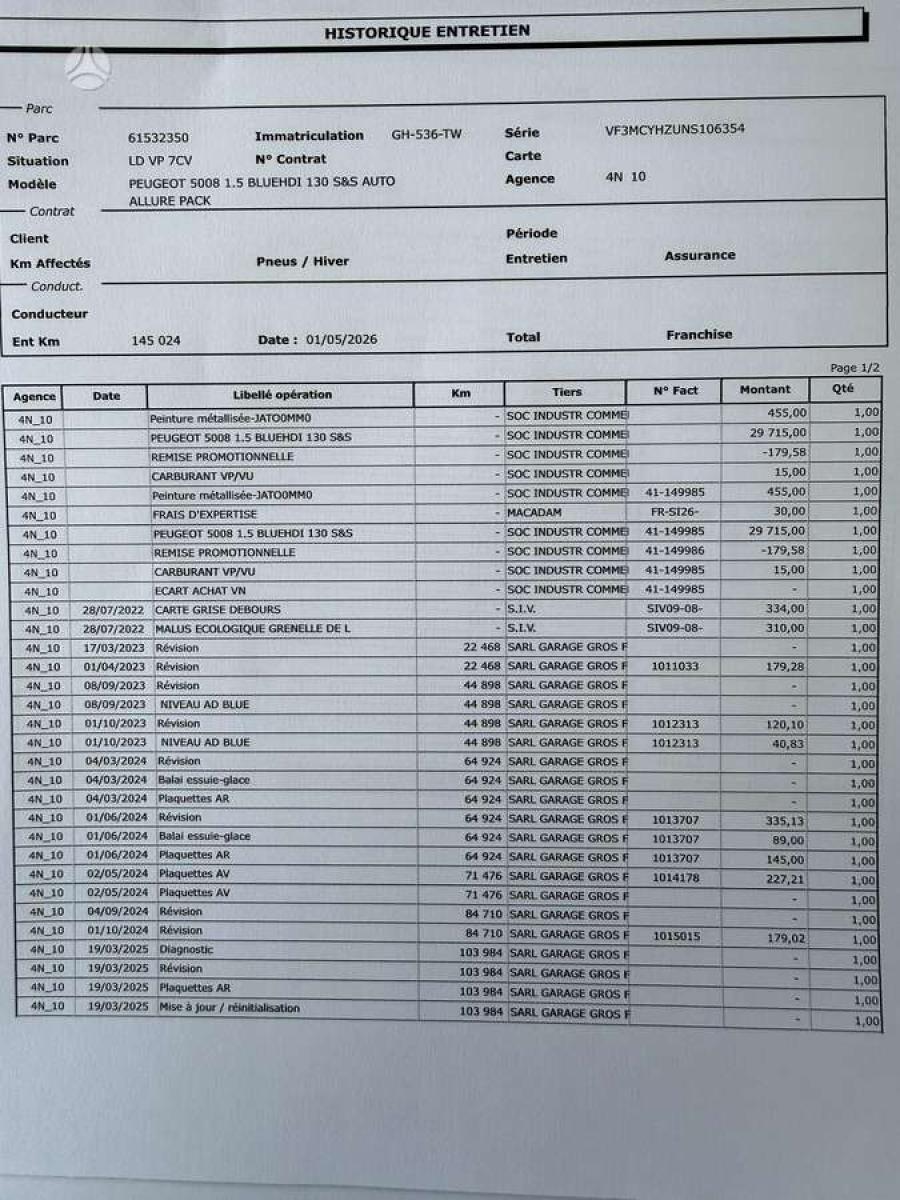 Черный Пежо 5008 2022 в Мариямполе, объемом двигателя 1.50 л и пробегом 145 тыс. км за 18144 €, фото 46 на AUTOMOTO.COM.LV