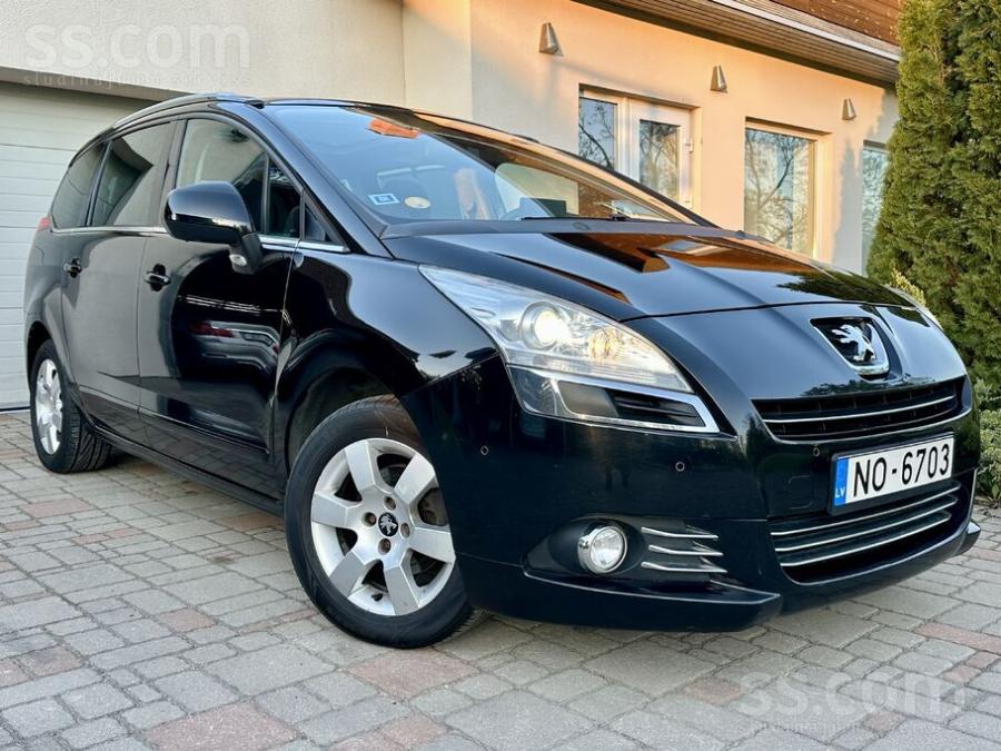 Melns Peugeot 5008 2009 Rīga, ar dzinēja tilpumu 1.60 L un nobraukumu 280 tūkst. km par 3900 €, foto 1 vietnē AUTOMOTO.COM.LV
