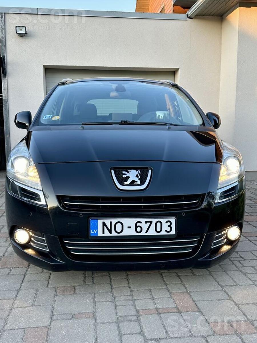 Melns Peugeot 5008 2009 Rīga, ar dzinēja tilpumu 1.60 L un nobraukumu 280 tūkst. km par 3900 €, foto 3 vietnē AUTOMOTO.COM.LV