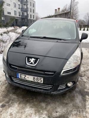 Melns Peugeot 5008 2010 Rīga, ar dzinēja tilpumu 2.00 L un nobraukumu 343 tūkst. km par 3500 €, foto  vietnē AUTOMOTO.COM.LV