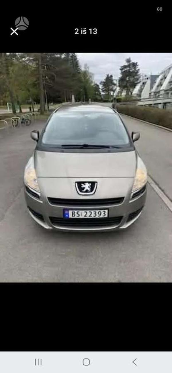 Black Peugeot 5008 2010 in Pasvalys, with an engine capacity of 1.60 L and mileage of 220 thousand km for 3200 €, photo 1 on AUTOMOTO.COM.LV