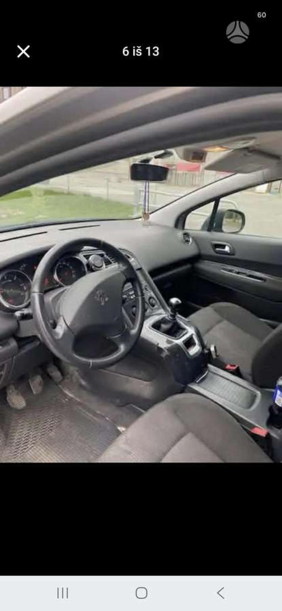 Melns Peugeot 5008 2010 Pasvalys, ar dzinēja tilpumu 1.60 L un nobraukumu 220 tūkst. km par 3200 €, foto 7 vietnē AUTOMOTO.COM.LV