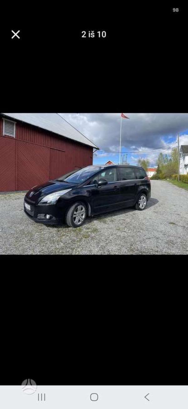 Black Peugeot 5008 2010 in Pasvalys, with an engine capacity of 1.60 L and mileage of 220 thousand km for 3200 €, photo 8 on AUTOMOTO.COM.LV