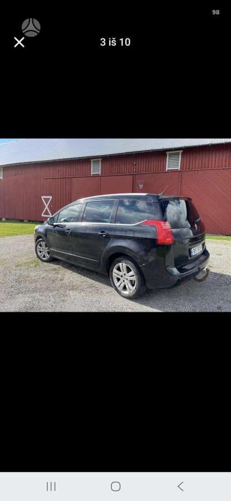 Melns Peugeot 5008 2010 Pasvalys, ar dzinēja tilpumu 1.60 L un nobraukumu 220 tūkst. km par 3200 €, foto 10 vietnē AUTOMOTO.COM.LV