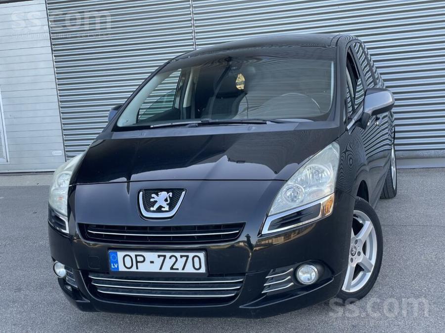Black Peugeot 5008 2010 in Riga, with an engine capacity of 2.00 L and mileage of 263 thousand km for 4750 €, photo 1 on AUTOMOTO.COM.LV