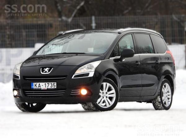 Melns Peugeot 5008 2011 Rīga, ar dzinēja tilpumu 1.60 L un nobraukumu 304 tūkst. km par 5790 €, foto 1 vietnē AUTOMOTO.COM.LV