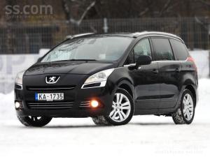 Melns Peugeot 5008 2011 Rīga, ar dzinēja tilpumu 1.60 L un nobraukumu 304 tūkst. km par 5790 €, foto  vietnē AUTOMOTO.COM.LV