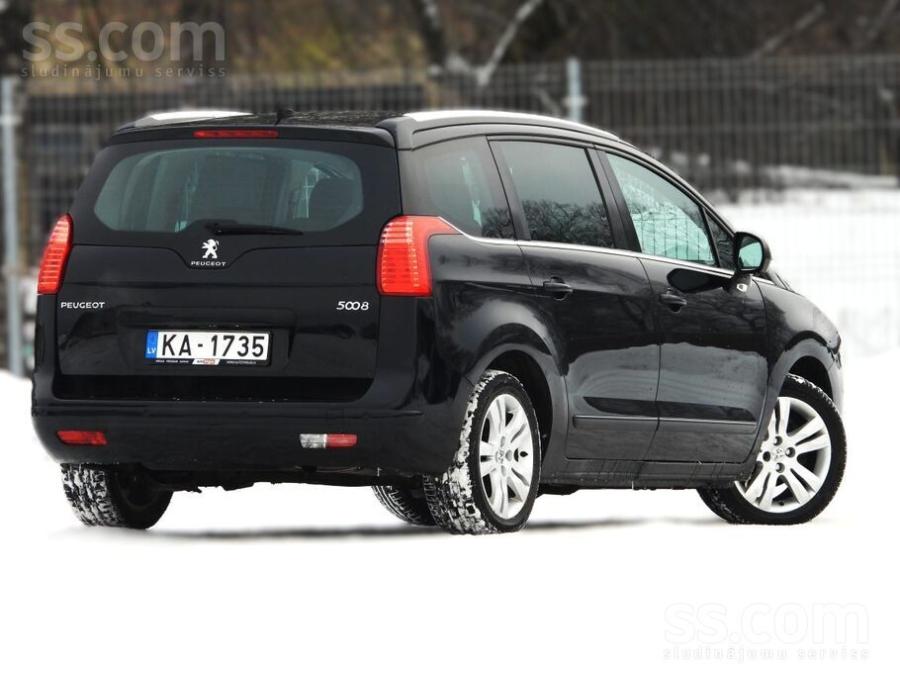 Melns Peugeot 5008 2011 Rīga, ar dzinēja tilpumu 1.60 L un nobraukumu 304 tūkst. km par 5790 €, foto 8 vietnē AUTOMOTO.COM.LV