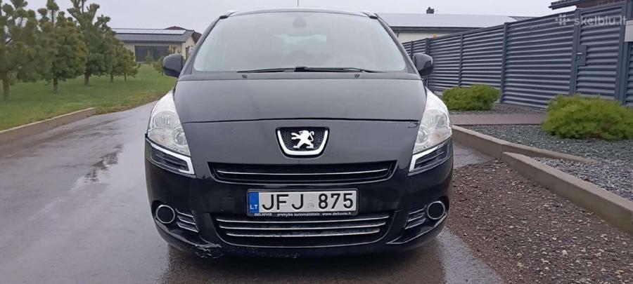 Melns Peugeot 5008 2011 Panevēža, ar dzinēja tilpumu 2.00 L un nobraukumu 280 tūkst. km par 1850 €, foto 1 vietnē AUTOMOTO.COM.LV