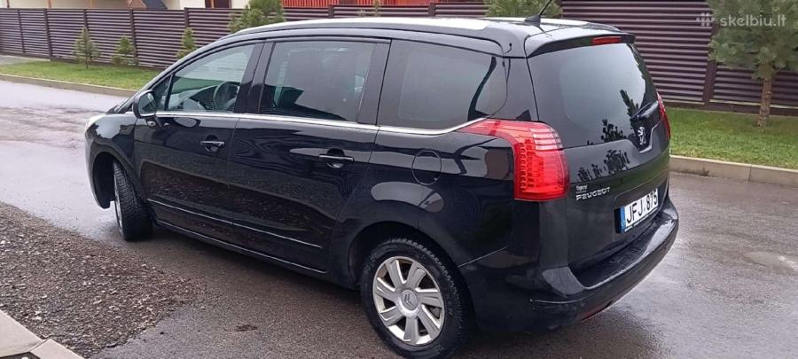 Melns Peugeot 5008 2011 Panevēža, ar dzinēja tilpumu 2.00 L un nobraukumu 280 tūkst. km par 1850 €, foto 5 vietnē AUTOMOTO.COM.LV