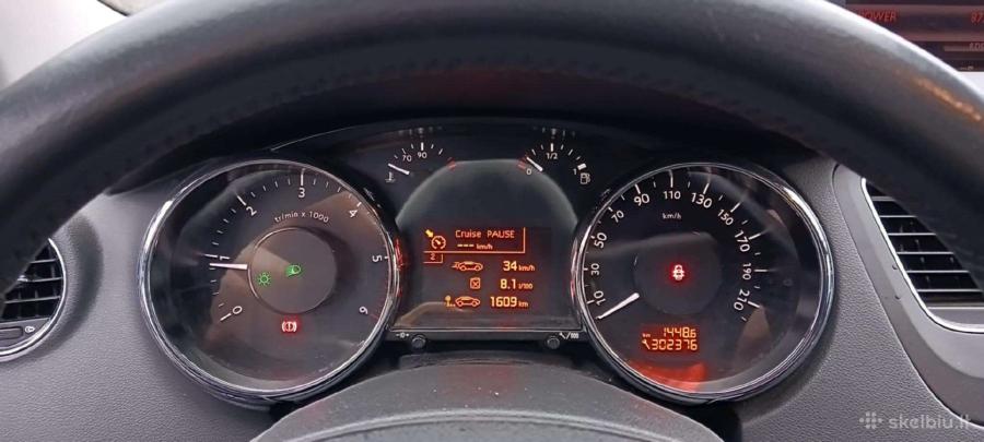 Melns Peugeot 5008 2011 Panevēža, ar dzinēja tilpumu 2.00 L un nobraukumu 280 tūkst. km par 1850 €, foto 6 vietnē AUTOMOTO.COM.LV