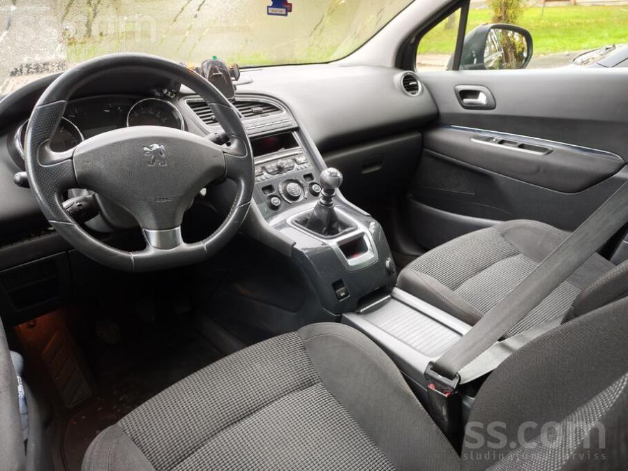 Melns Peugeot 5008 2011 Rīga, ar dzinēja tilpumu 2.00 L un nobraukumu 292 tūkst. km par 3900 €, foto 8 vietnē AUTOMOTO.COM.LV