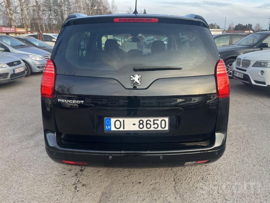 Black Peugeot 5008 2012 in Riga, with an engine capacity of 2.00 L and mileage of 0 thousand km for 4990 €, photo 8 on AUTOMOTO.COM.LV