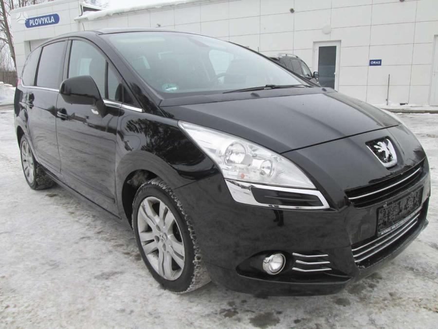 Black Peugeot 5008 2013 in Kelme, with an engine capacity of 2.00 L and mileage of 237 thousand km for 4450 €, photo 4 on AUTOMOTO.COM.LV