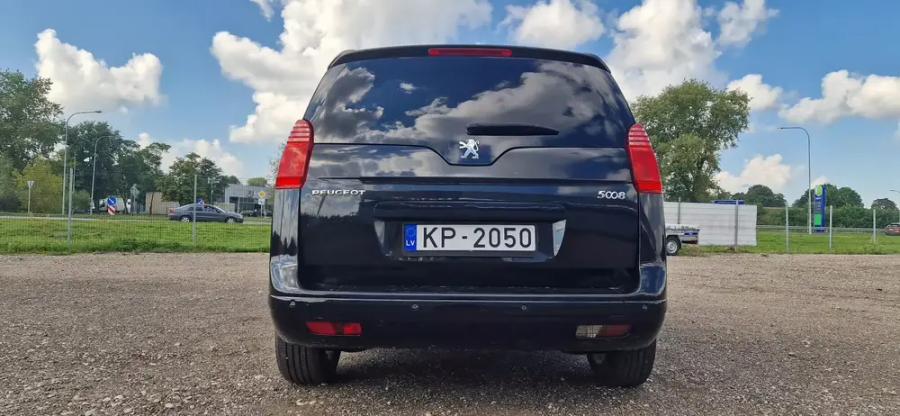 Melns Peugeot 5008 2013 Daugavpils, ar dzinēja tilpumu 2.00 L un nobraukumu 228 tūkst. km par 4350 €, foto 5 vietnē AUTOMOTO.COM.LV