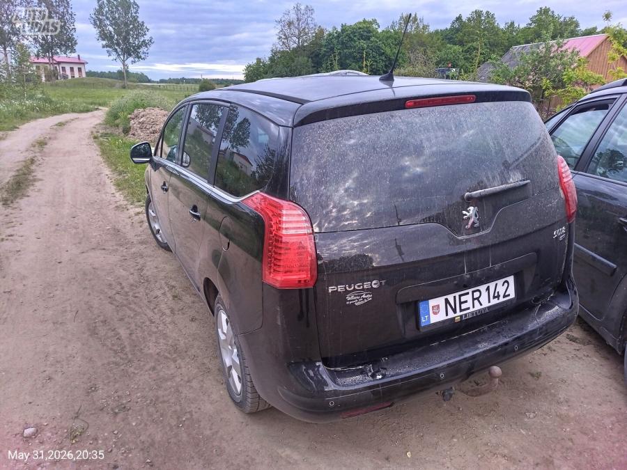Melns Peugeot 5008 2013 Tauragė, ar dzinēja tilpumu 1.60 L un nobraukumu 232 tūkst. km par 3650 €, foto 8 vietnē AUTOMOTO.COM.LV