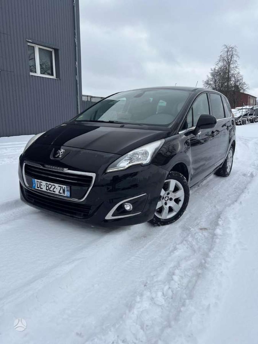 Melns Peugeot 5008 2014 Tauragė, ar dzinēja tilpumu 1.56 L un nobraukumu 242 tūkst. km par 4600 €, foto 3 vietnē AUTOMOTO.COM.LV