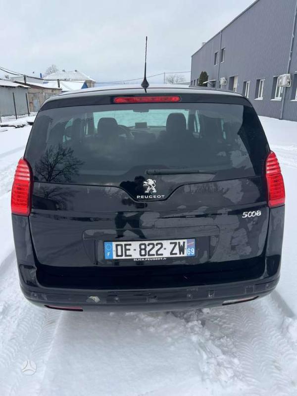 Black Peugeot 5008 2014 in Taurage, with an engine capacity of 1.56 L and mileage of 242 thousand km for 4600 €, photo 4 on AUTOMOTO.COM.LV