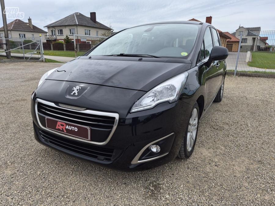 Black Peugeot 5008 2014 in Vilnius, with an engine capacity of 1.60 L and mileage of 250 thousand km for 5350 €, photo 1 on AUTOMOTO.COM.LV