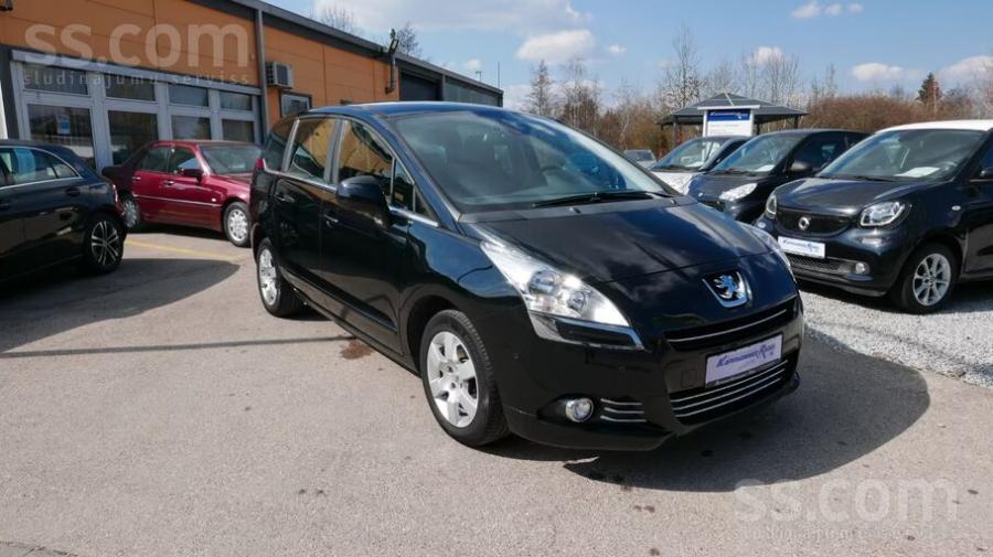 Black Peugeot 5008 2014 in Ogre, with an engine capacity of 1.60 L and mileage of 215 thousand km for 4995 €, photo 6 on AUTOMOTO.COM.LV