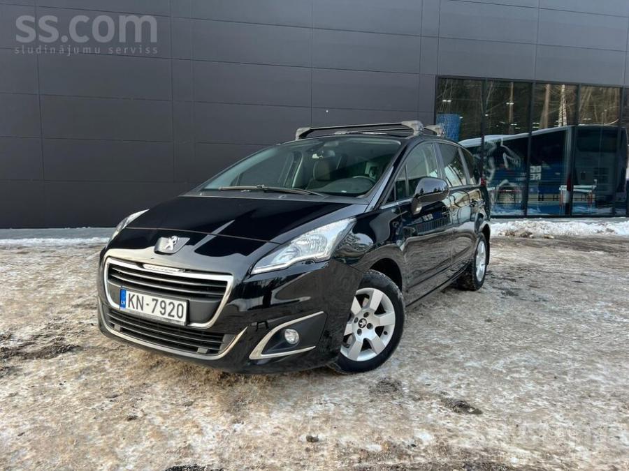 Black Peugeot 5008 2016 in Ogre, with an engine capacity of 1.60 L and mileage of 261 thousand km for 6900 €, photo 1 on AUTOMOTO.COM.LV