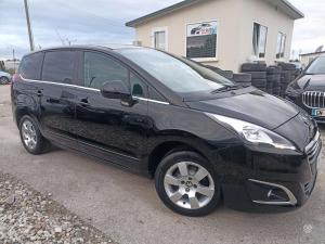 Melns Peugeot 5008 2016 Viļņa, ar dzinēja tilpumu 1.20 L un nobraukumu 124 tūkst. km par 5650 €, foto  vietnē AUTOMOTO.COM.LV