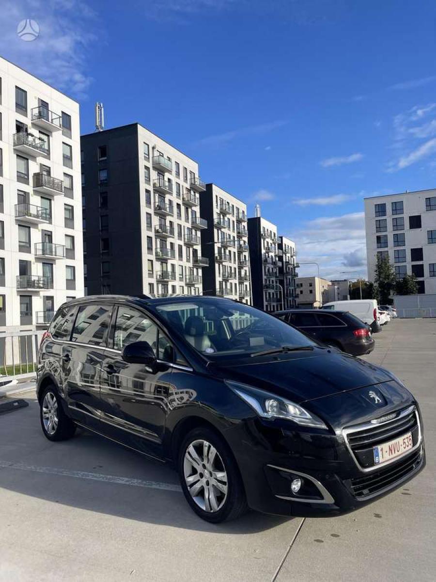 Black Peugeot 5008 2016 in Vilnius, with an engine capacity of 1.60 L and mileage of 163 thousand km for 7260 €, photo 18 on AUTOMOTO.COM.LV