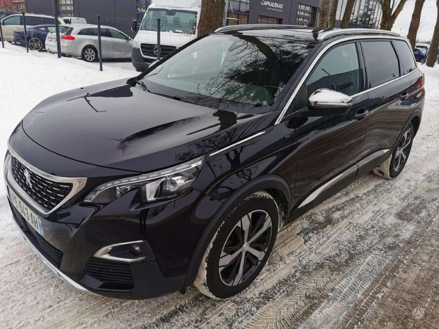 Melns Peugeot 5008 2019 Kauņa, ar dzinēja tilpumu 2.00 L un nobraukumu 220 tūkst. km par 13900 €, foto 2 vietnē AUTOMOTO.COM.LV