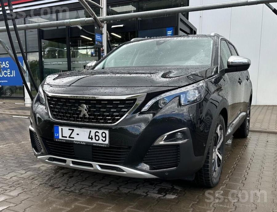 Черный Пежо 5008 2019 в Бауска, объемом двигателя 1.50 л и пробегом 153 тыс. км за 14990 €, фото 1 на AUTOMOTO.COM.LV