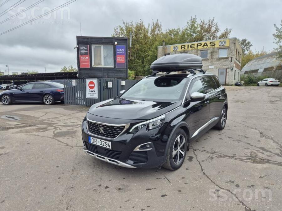 Черный Пежо 5008 2019 в Рига, объемом двигателя 2.00 л и пробегом 240 тыс. км за 18990 €, фото 1 на AUTOMOTO.COM.LV