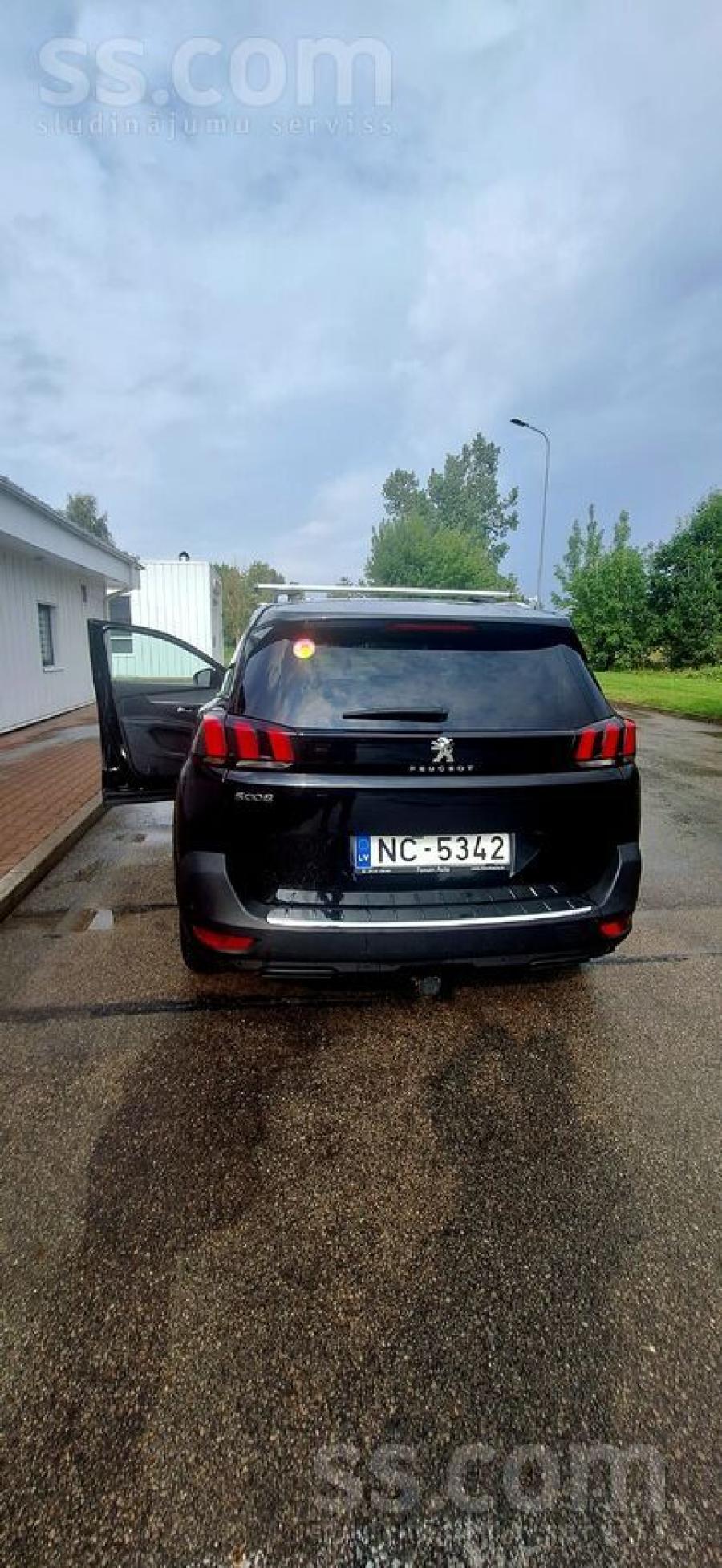 Черный Пежо 5008 2020 в Рига, объемом двигателя 1.50 л и пробегом 137 тыс. км за 15500 €, фото 3 на AUTOMOTO.COM.LV