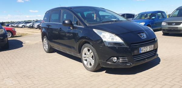 Black Peugeot 5008 2010 in Kedainiai, with an engine capacity of 1.60 L and mileage of 218 thousand km for 2100 €, photo 7 on AUTOMOTO.COM.LV