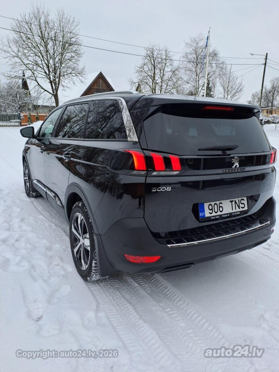 Melns Peugeot 5008 2019 Tartu, ar dzinēja tilpumu 1.50 L un nobraukumu 93 tūkst. km par 19500 €, foto 4 vietnē AUTOMOTO.COM.LV