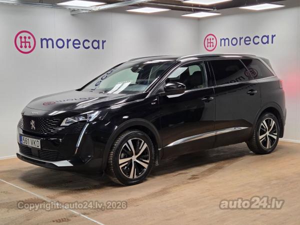 Black Peugeot 5008 2021 in Tallinn, with an engine capacity of 1.50 L and mileage of 50 thousand km for 24900 €, photo 1 on AUTOMOTO.COM.LV