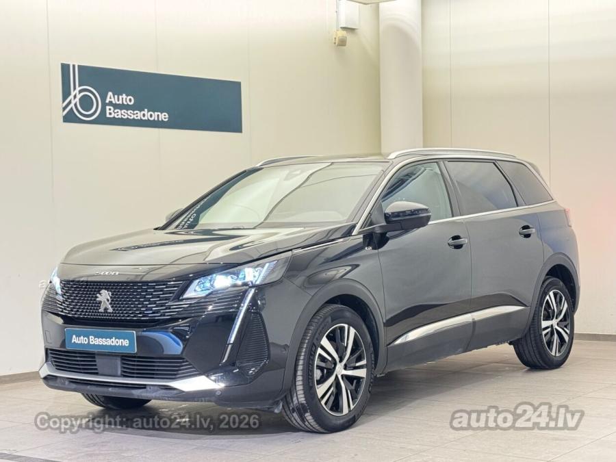 Black Peugeot 5008 2024 in Tallinn, with an engine capacity of 1.20 L and mileage of 32 thousand km for 28900 €, photo 1 on AUTOMOTO.COM.LV